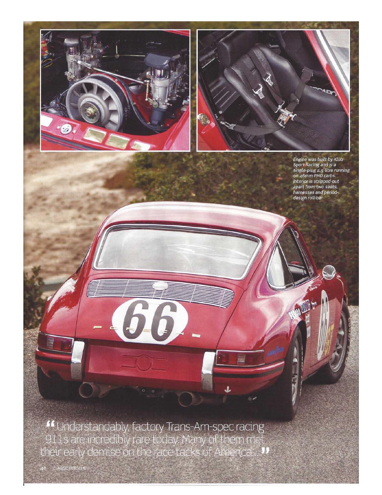 Porsche 911S Trans Am spec., 1967 (Classic porsche mag.) | Porsche cars ...