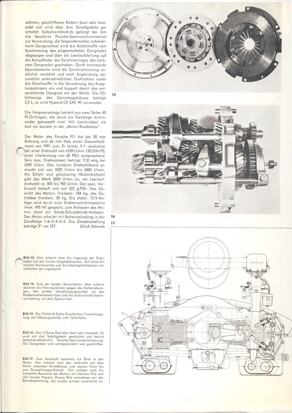 Porsche 911 flat 6 engine (Deutsche) | Porsche cars history