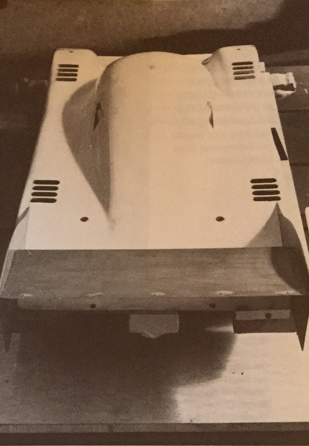 1981, model Porsche type 956 for blowing in the wind tunnel | Porsche ...