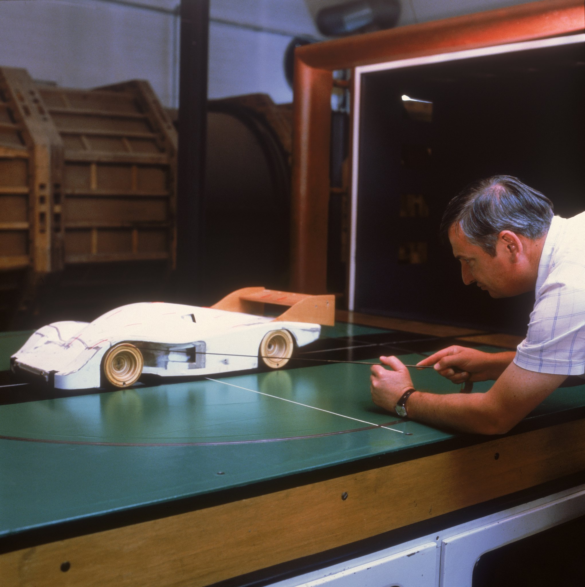 1981, model Porsche type 956 for blowing in the wind tunnel | Porsche ...