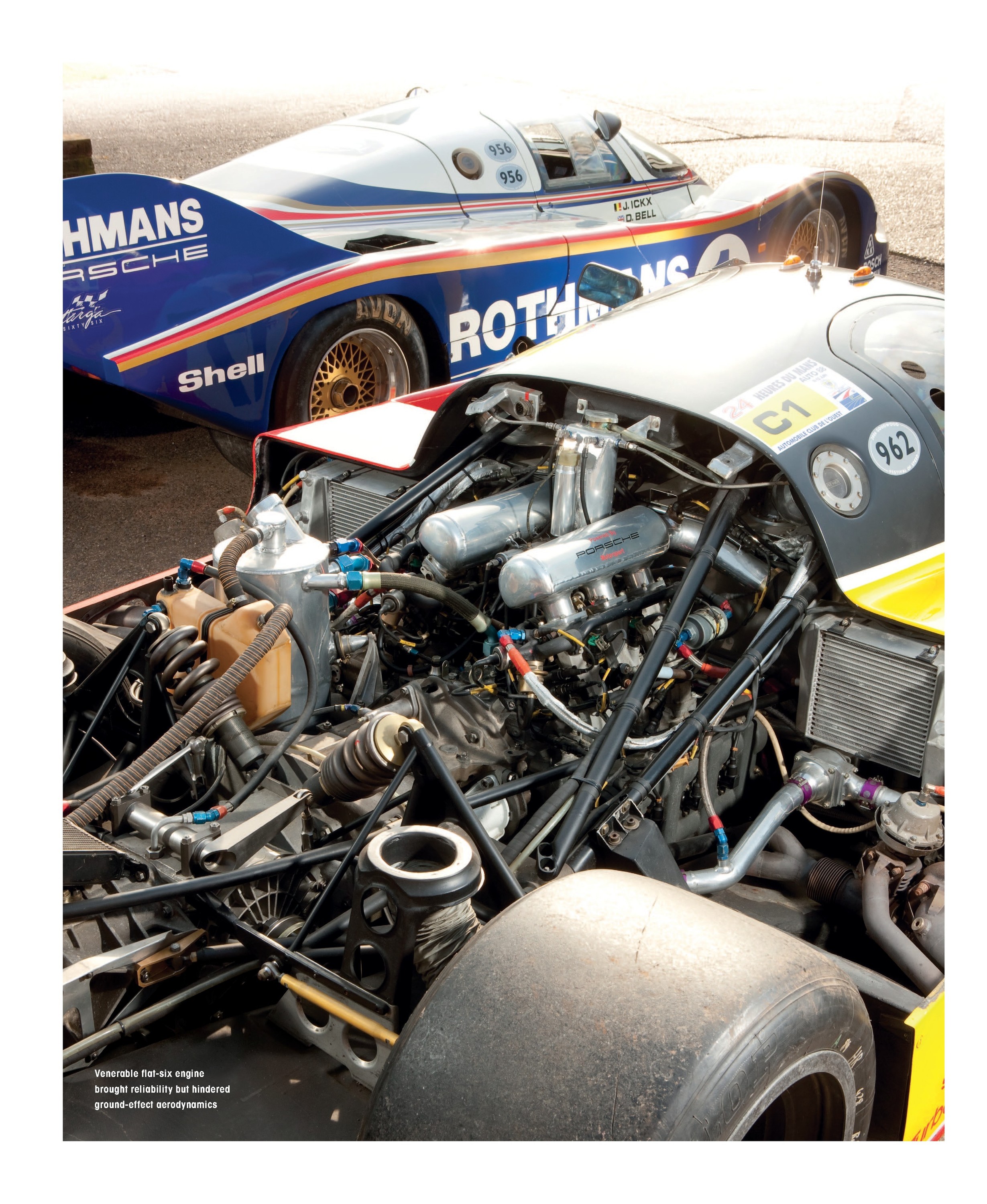 Porsche 956 (chassis №001) & 962 (chassis №010) (Motor Sport mag., 07/ ...