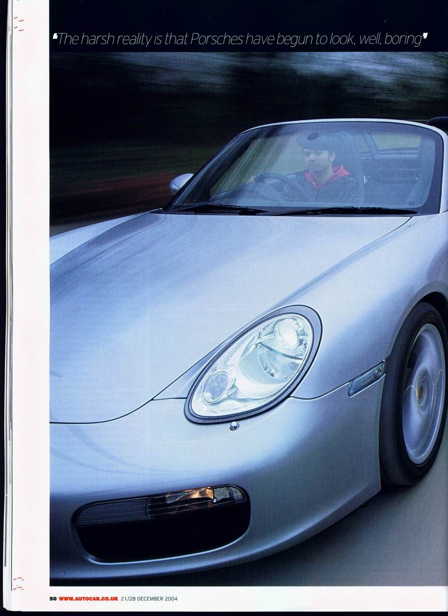 Porsche 987 Boxster vs Mercedes SLK 350 vs BMW Z4 (Autocar mag., 12/ ...