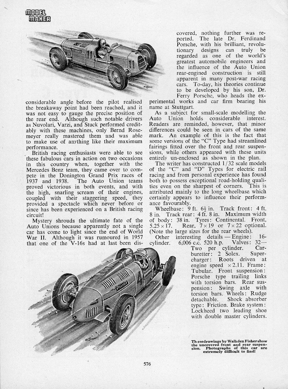 Auto-Union Type C (Prototype parade № 98) | Porsche cars history