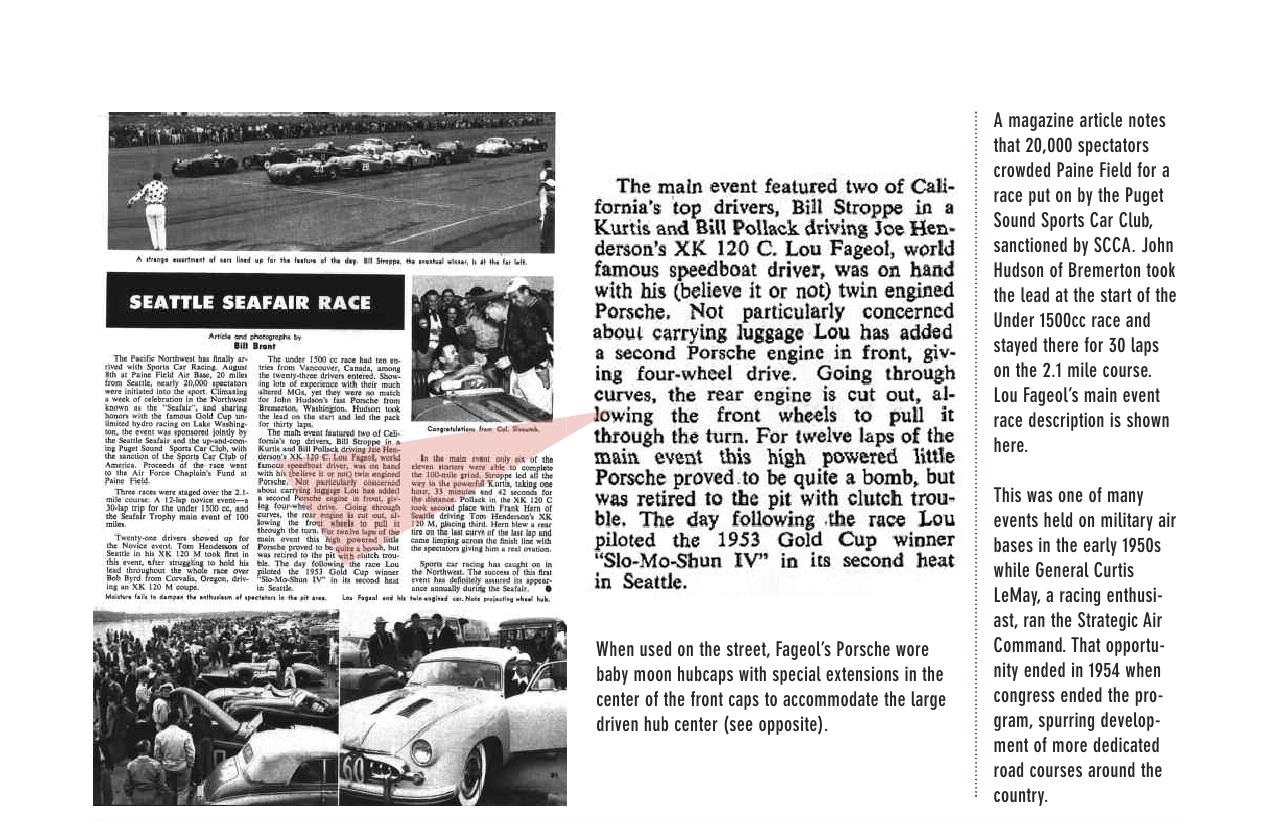 Packard Fageol Porsche twin engine, 1953 (356 Registry mag.) | Porsche ...