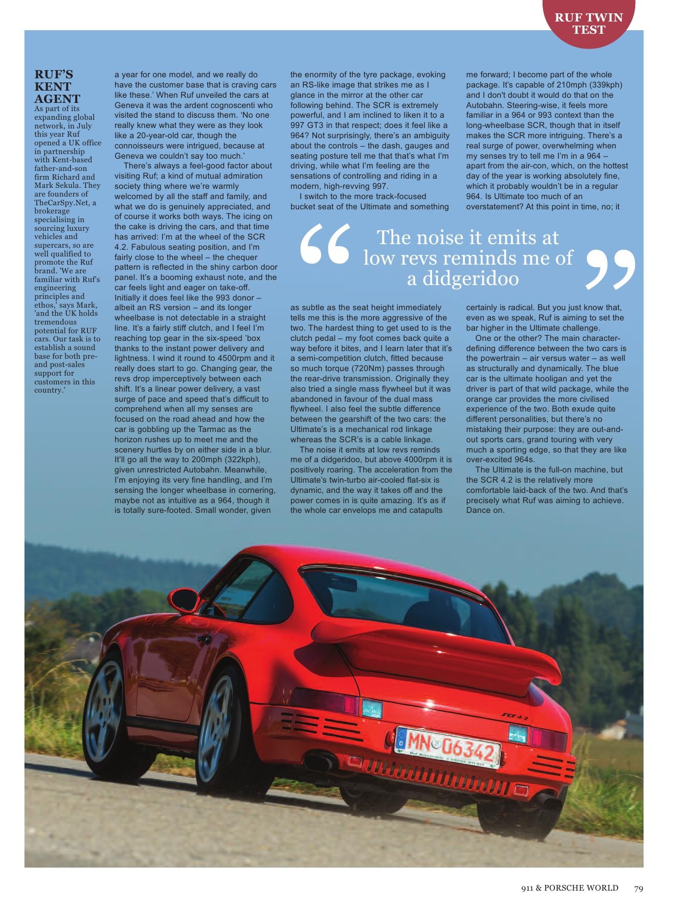 RUF SCR 4.2 & RUF Ultimate (911 & Porsche world mag.) | Porsche cars ...