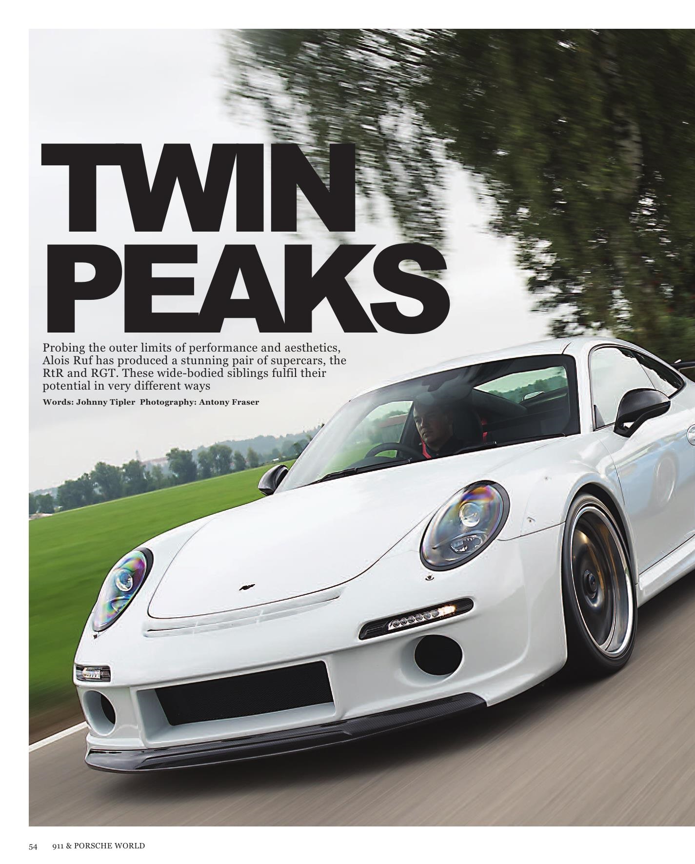 RUF RtR & RGT (911 & Porsche world mag.) | Porsche cars history