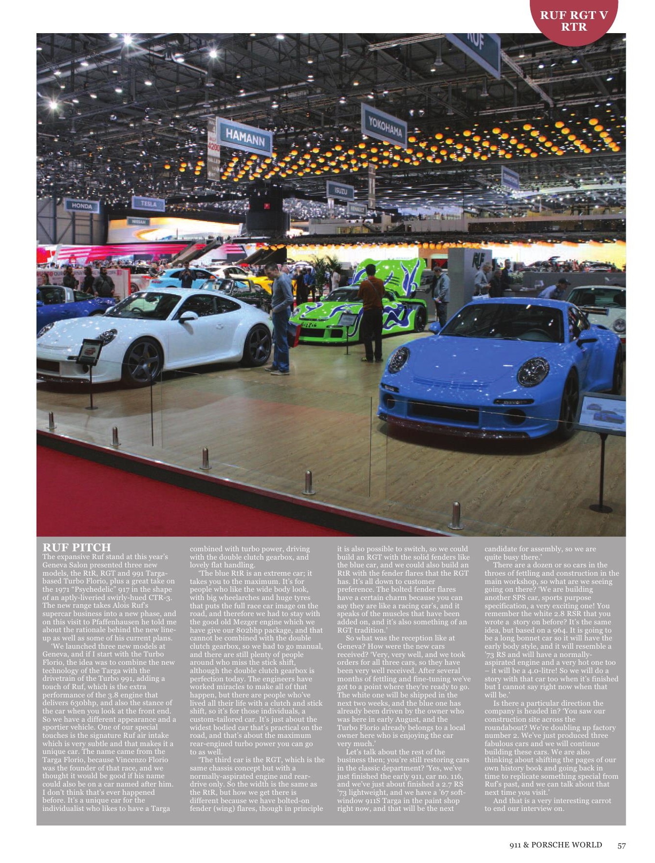RUF RtR & RGT (911 & Porsche world mag.) | Porsche cars history