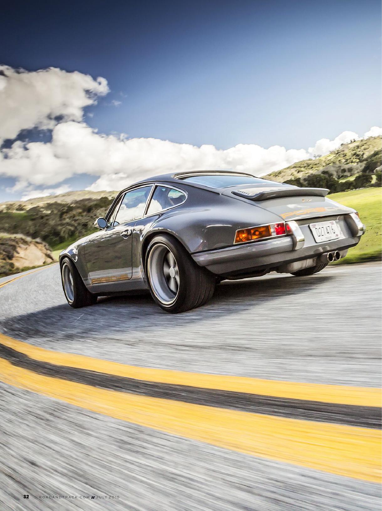 Singer 911 (Road & Track mag., 07/2015) | Porsche cars history