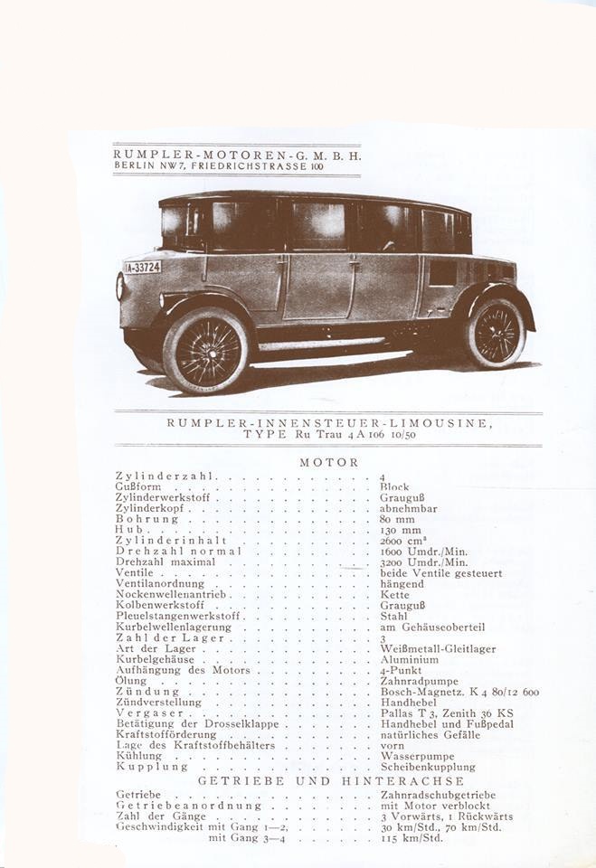 Rumpler Tropfenwagen & Benz RH | Porsche cars history