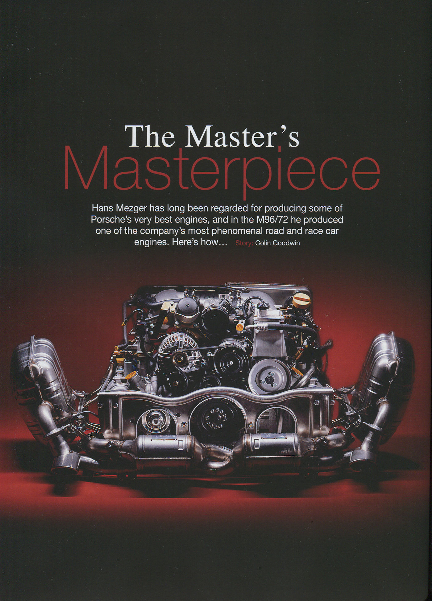 Hans Mezger: M96, M97 engines (GT Purely Porsche mag., 12/2011 ...
