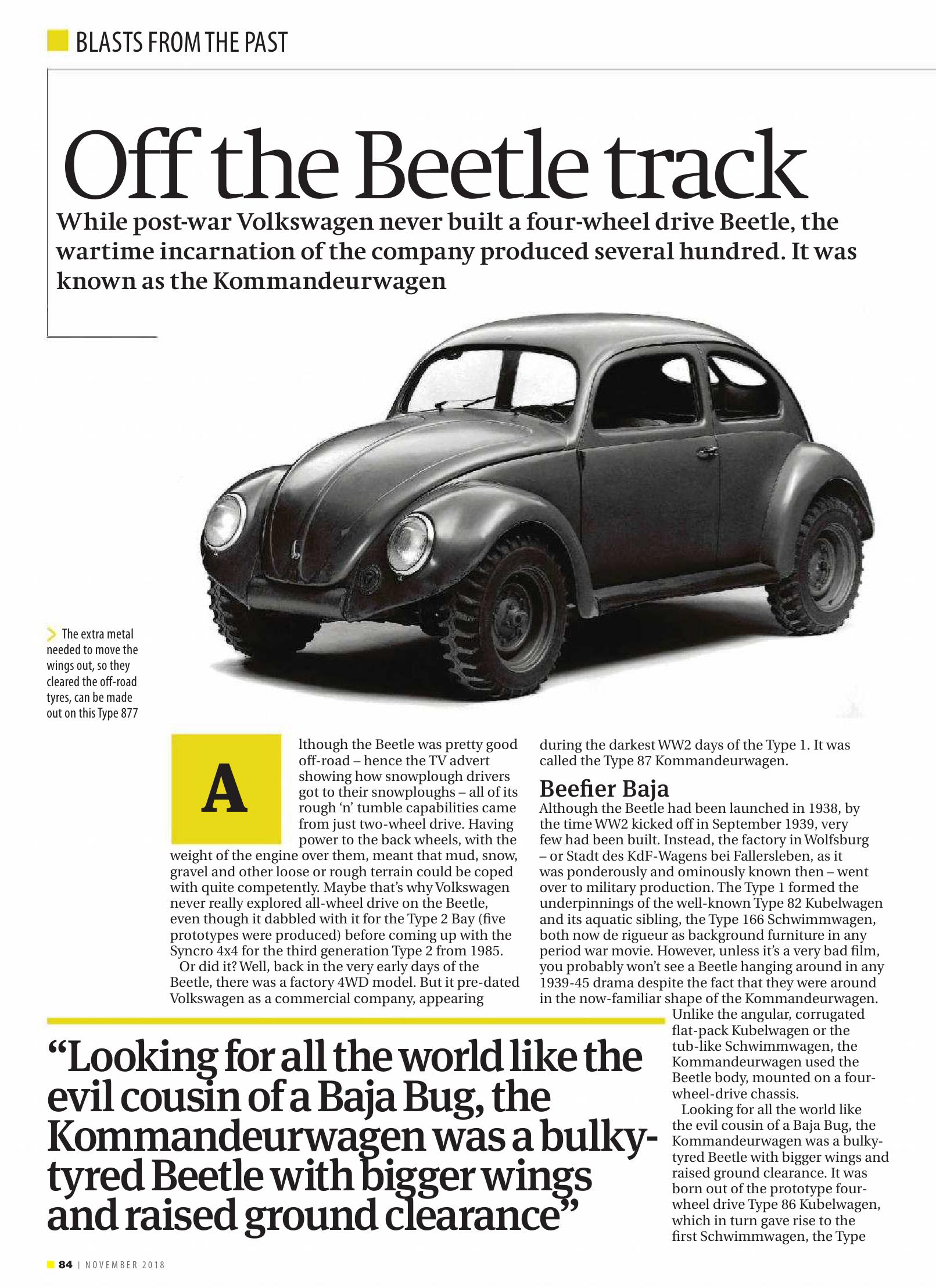 Porsche typ 877 (Volkswagen world mag., 11/2018) | Porsche cars history