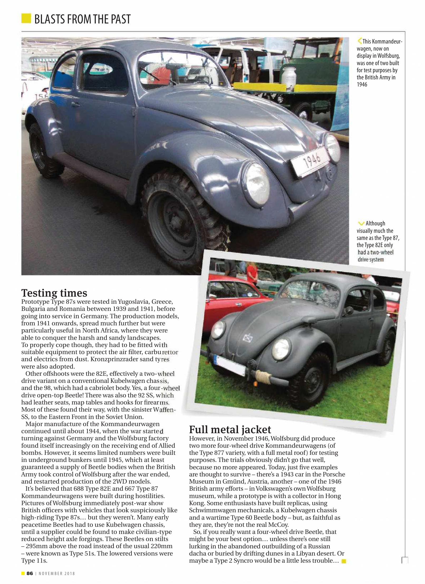 Porsche typ 877 (Volkswagen world mag., 11/2018) | Porsche cars history