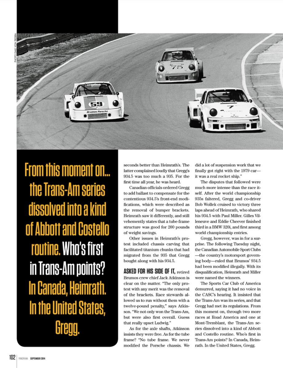 Porsche’s drivers: Peter Gregg & Ludwig Heimrath (Porsche panorama mag ...