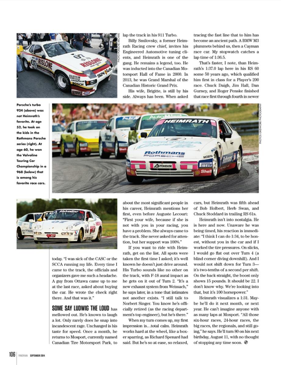 Porsche’s drivers: Peter Gregg & Ludwig Heimrath (Porsche panorama mag ...