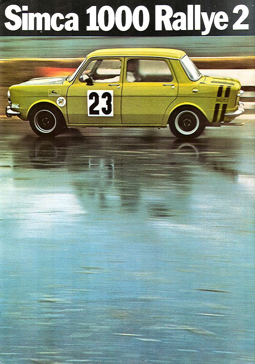 Simca (900, 900S, 1000, 1000GLS, 1000 Special, Rallye) with Porsche ...