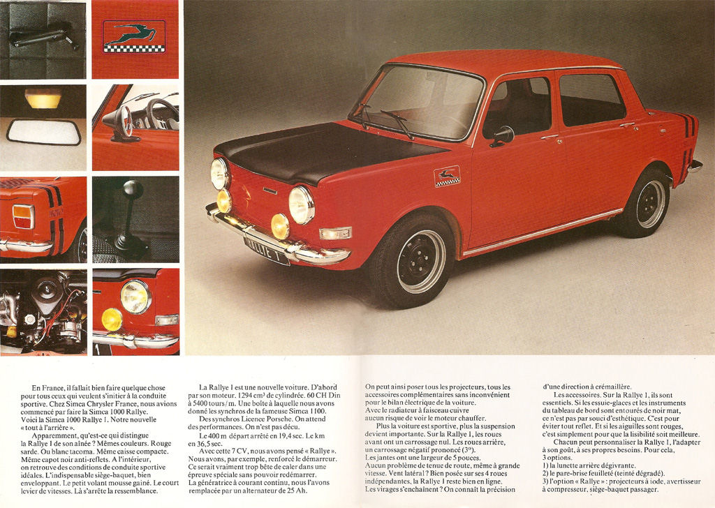 Simca (900, 900S, 1000, 1000GLS, 1000 Special, Rallye) with Porsche ...